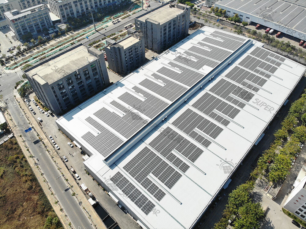 China 2MW Metal roof solar power system | Solar System Commercial | Super Solar